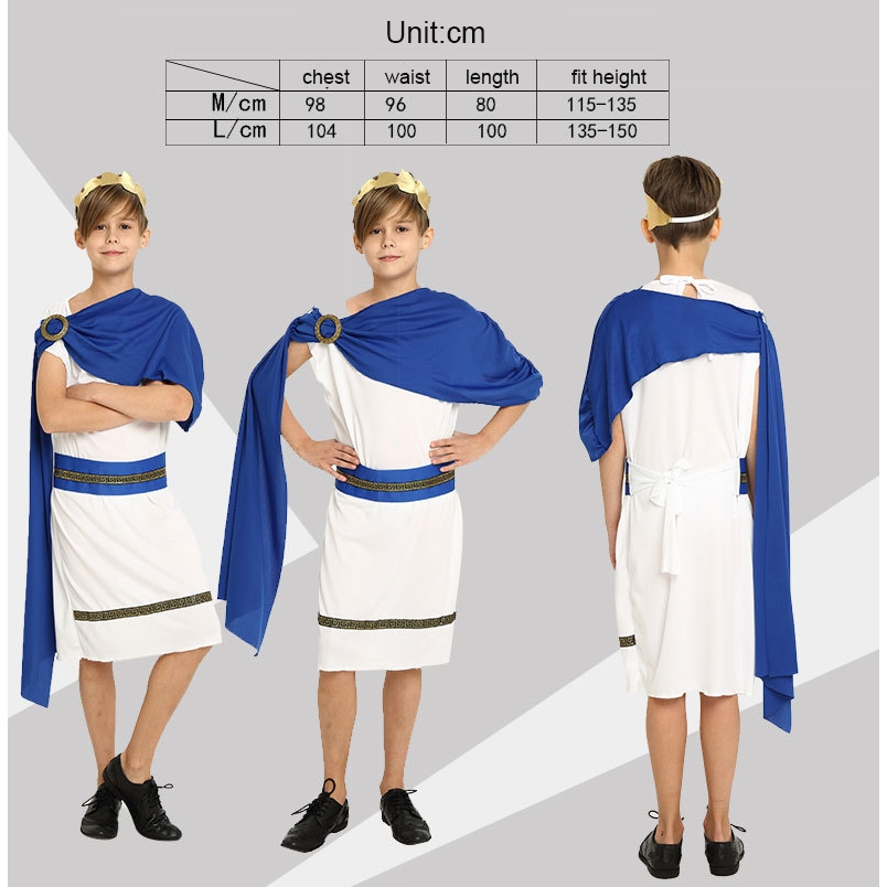 Halloween Roman Warrior Costume Medieval Greek Mythology Olympus Zeus ...