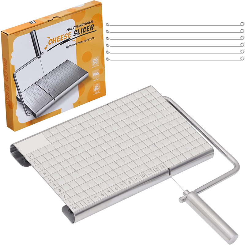 Wire Cheese Slicer for Block Cheese Heavy Duty, Multifunctional ...