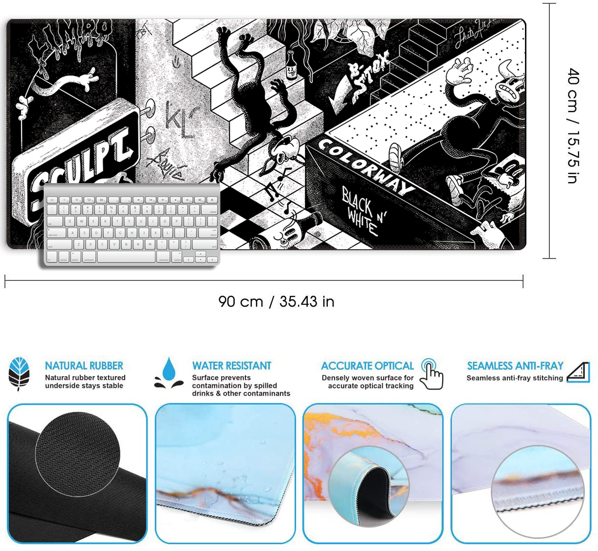 Cartoon animation Mousepad Flower Extended Mousepad Large Gaming Mouse ...