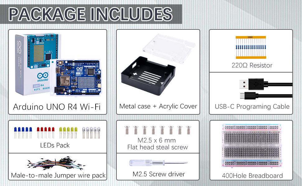 52Pi Student starter kit with Arduino Uno R4 DIY LED Projects | Shopee Philippines
