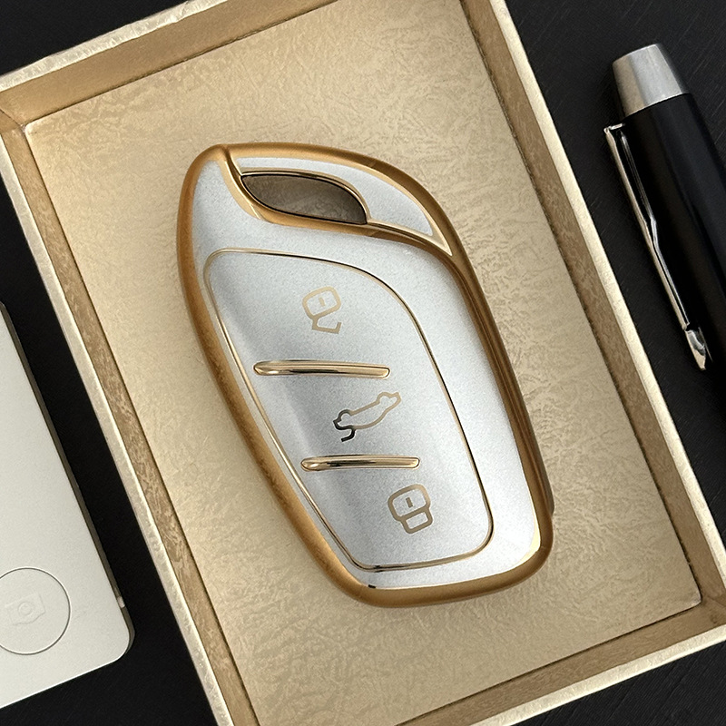 MG Car Remote Key Case Holder Keychain Protector For MG VS/HS/ZS/MG5 ...