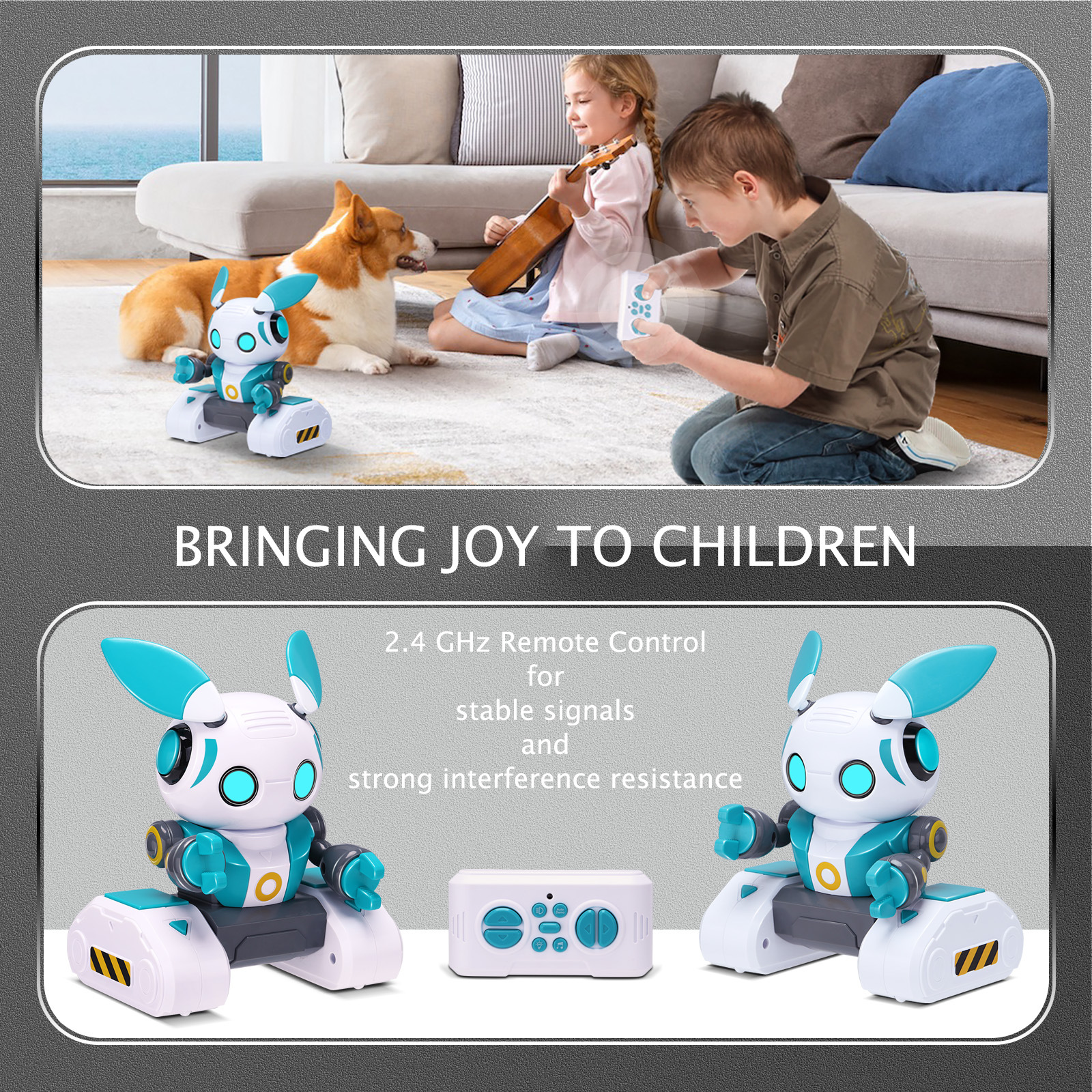 iBliver Robot Toys, Remote Control Robot Toy, RC Robots for Kids with ...