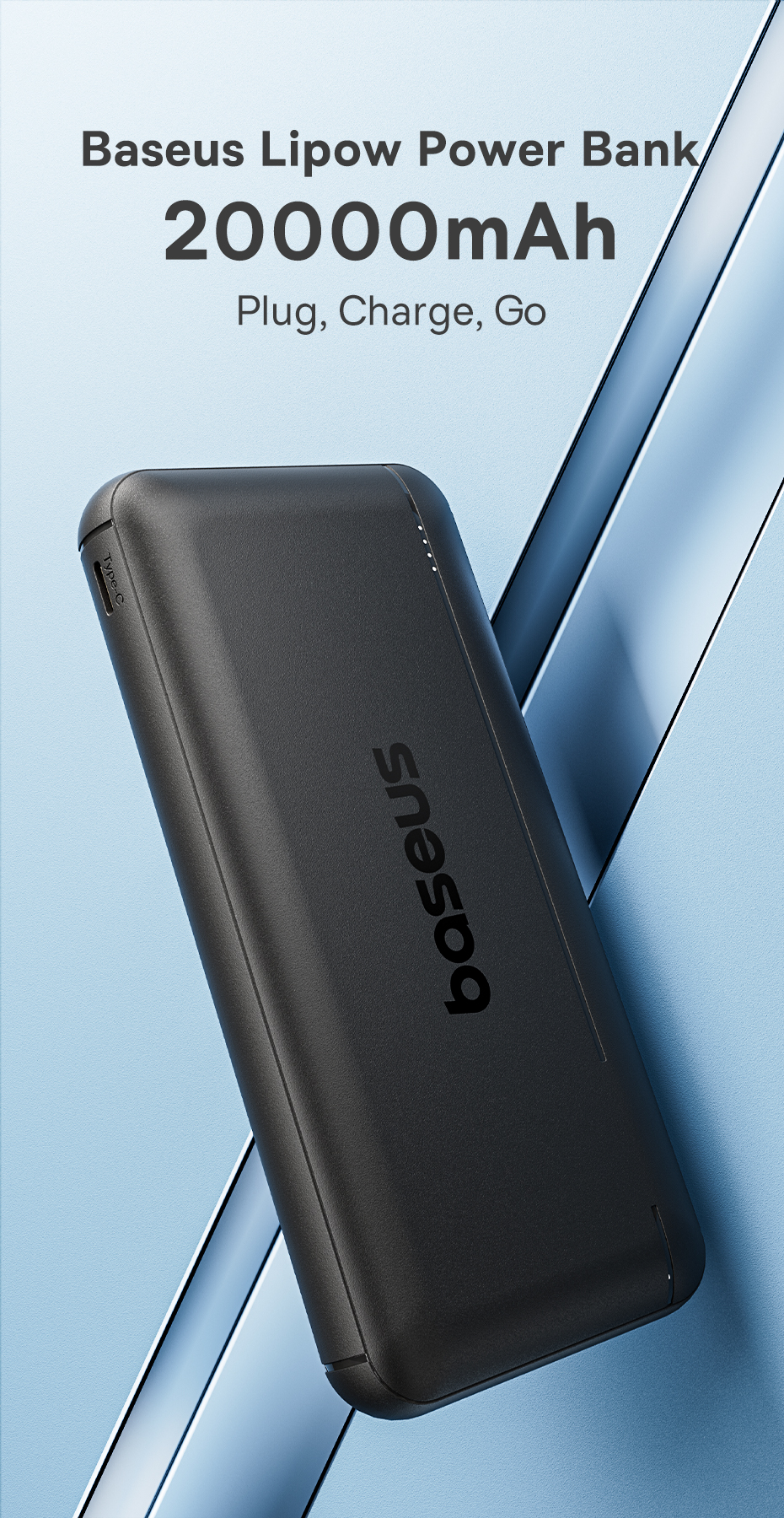 Baseus Lipow 20000mAh Powerbank 15W Fast Charging Power Bank | Shopee ...