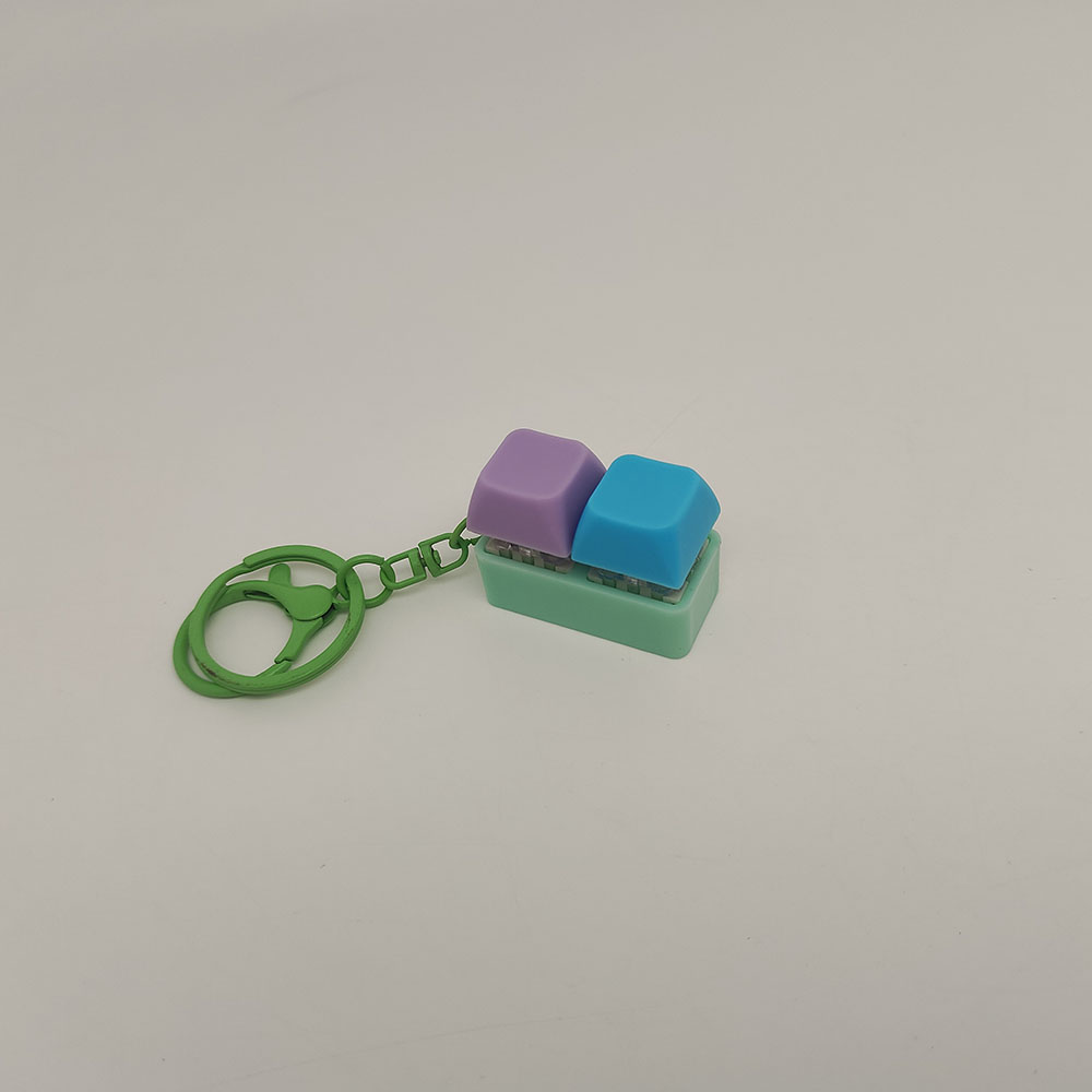 Fingertip Press Decompression Toy Colorful Keycap Keychain Key Ring Key ...
