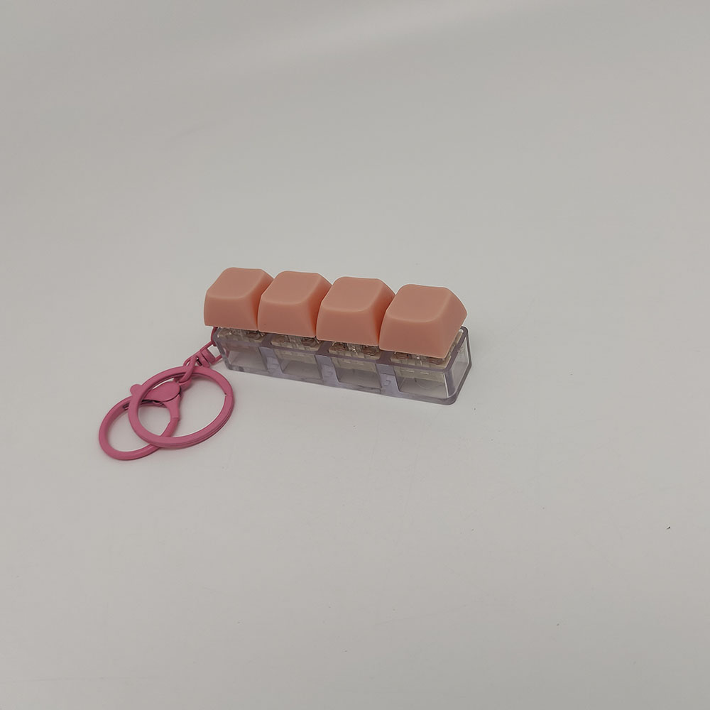 Fingertip Press Decompression Toy Colorful Keycap Keychain Key Ring Key ...