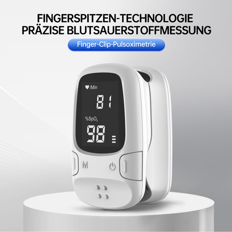 Finger Pulse Oximeter SpO2 Blood Oxygen Saturation Monitor with Rate ...