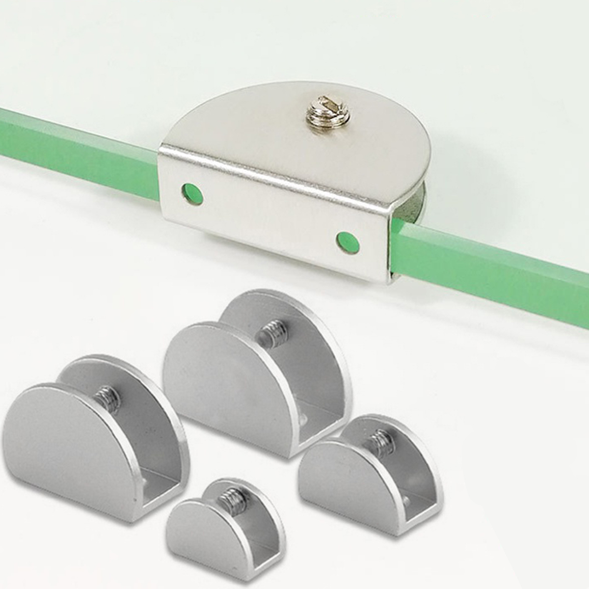 Glass Clips Shelves Support Holder Stainless Steel Wall Wall Glass ...