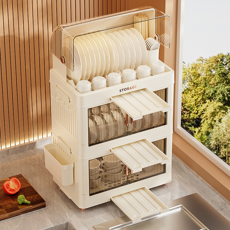 【Ship 24Hour】3/2 Tier Dish Rack Dish Drainer Dish Cabinet Kitchen dish ...