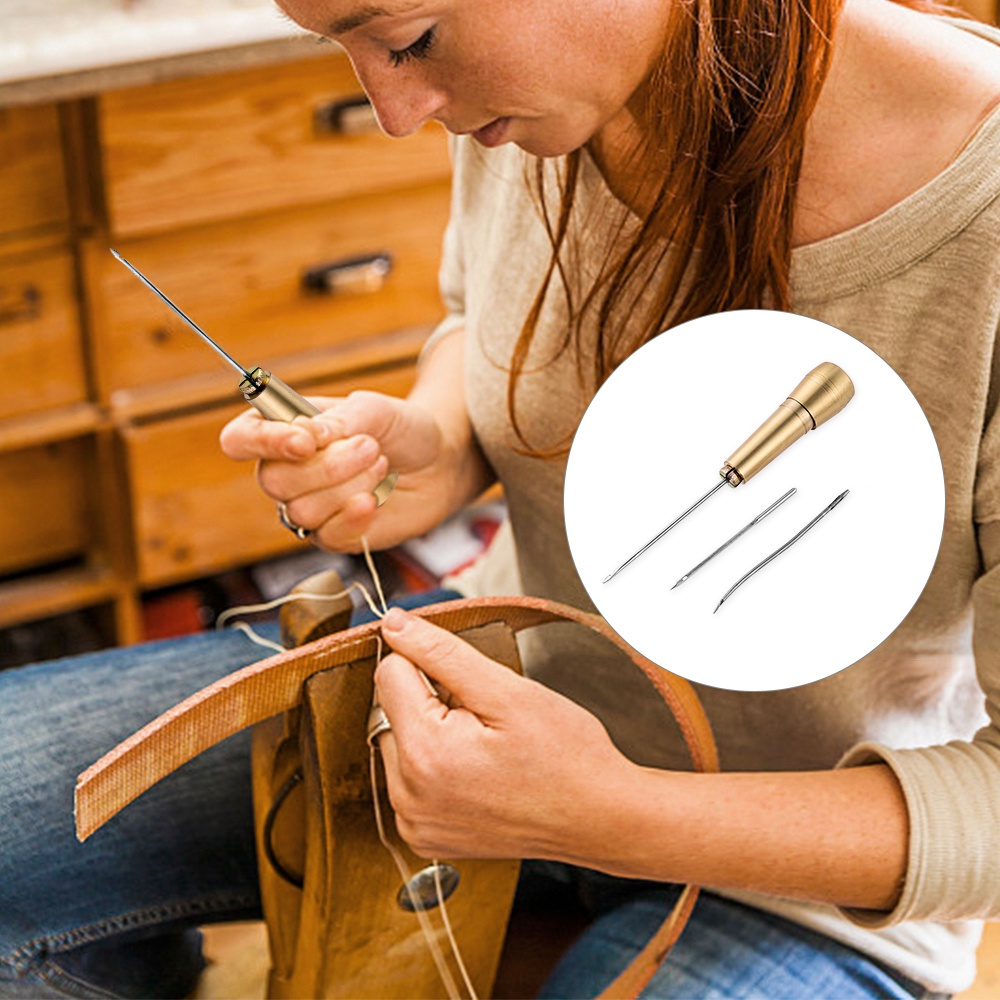 Detachable Sewing Shoe Repair Tool Awl Leather Craft Kit pantahi ng ...