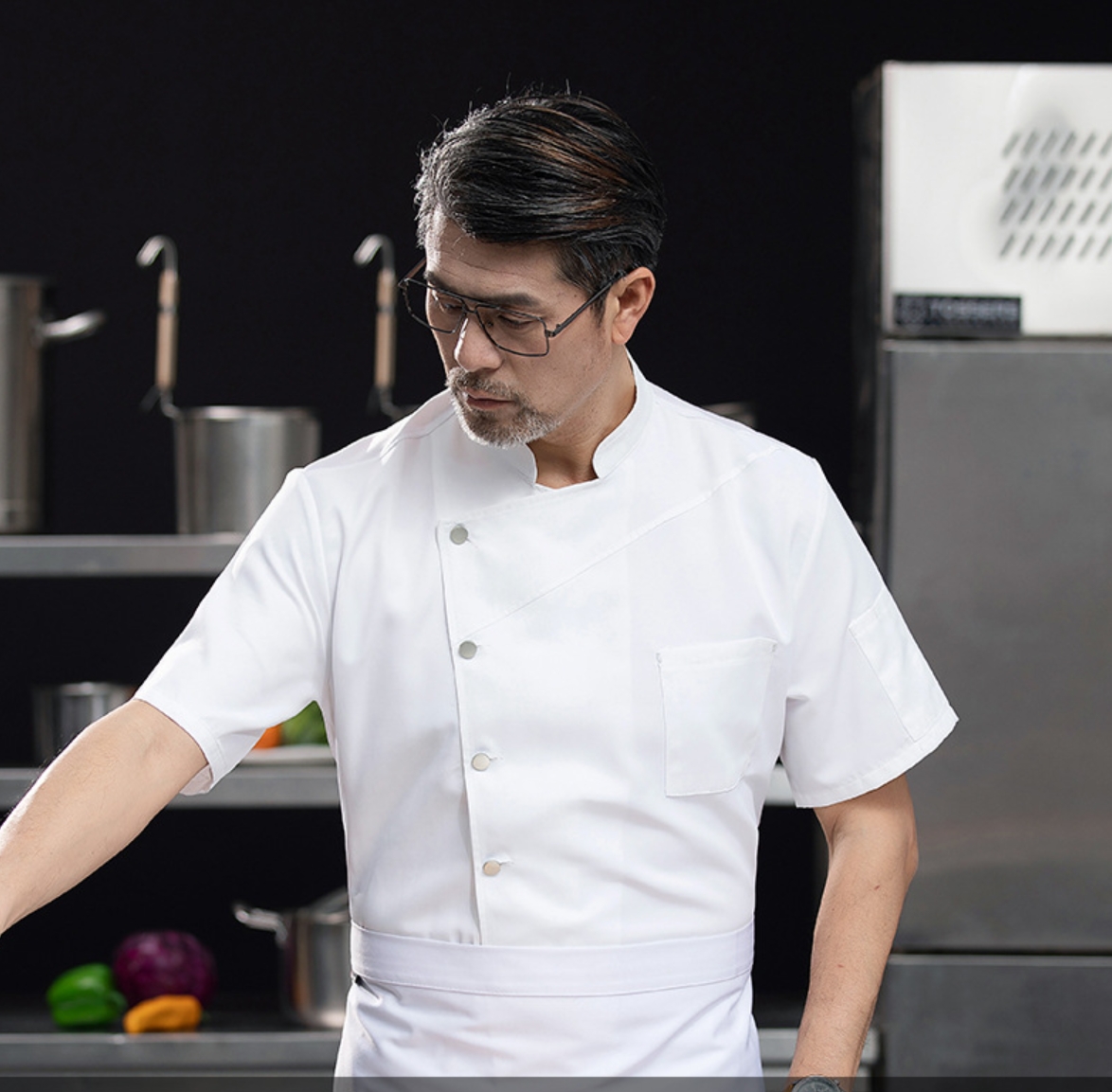 Ready Stock Hotel chef uniform short sleeve men's breathable wear ...