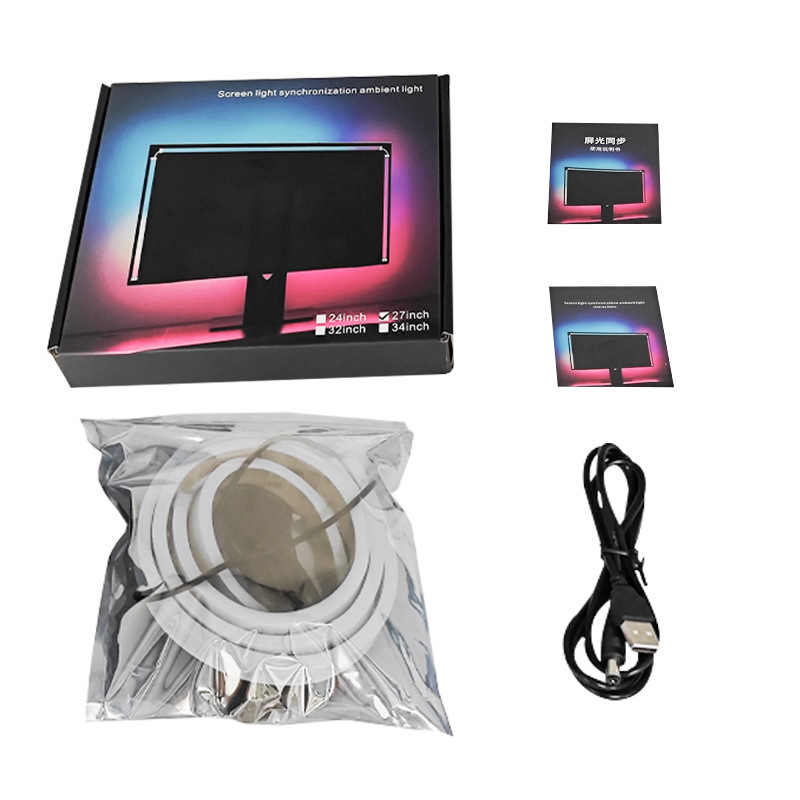 Computer Monitor Screen Ambient Backlight For 24-27 Inch Color Real ...