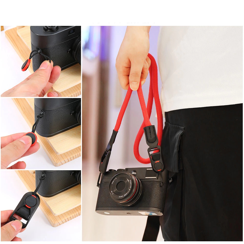 【LOCAL SHIP】Nylon Camera Neck Strap Quick Release Belt For Fujifilm XM5 ...