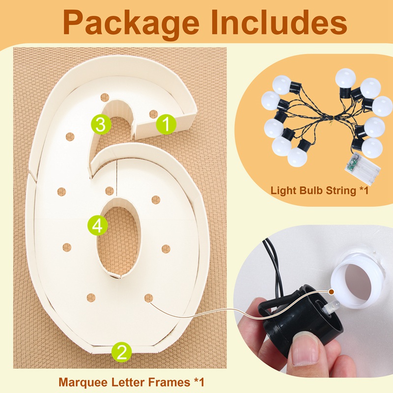 【No Lights】73cm 0-9 Giant Number Balloon Filling Box With LED Light ...