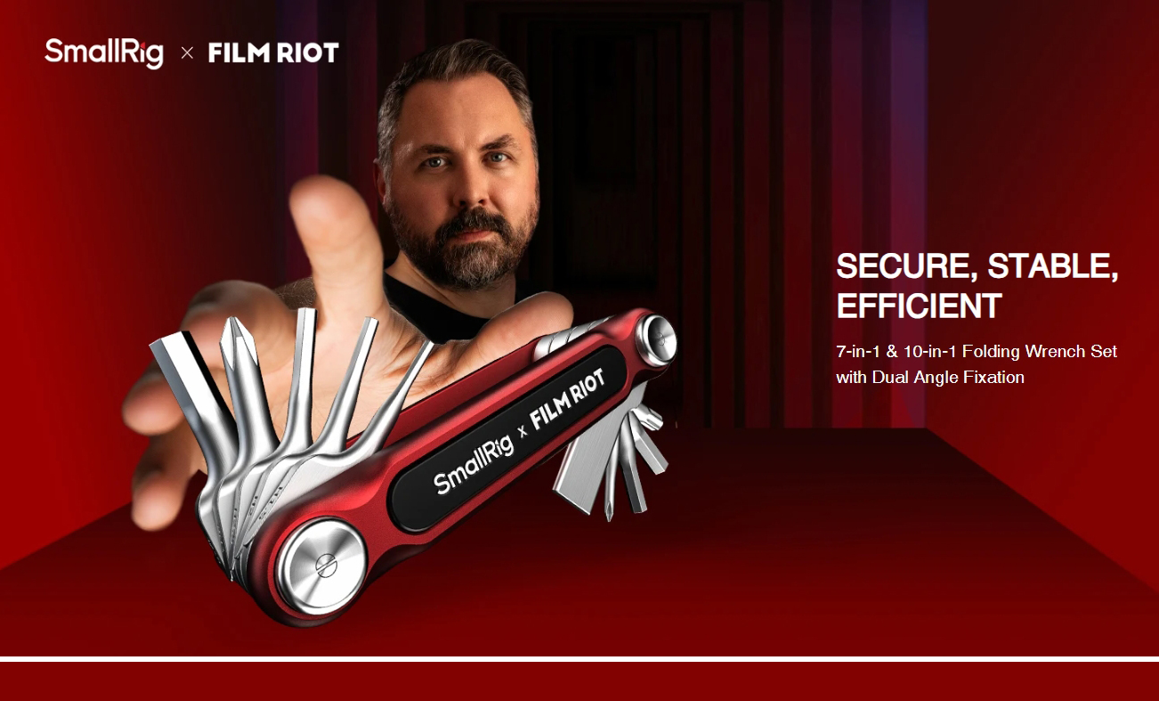 SmallRig x FILM RIOT 10-in-1 Folding Wrench Set with Multiple Angle ...