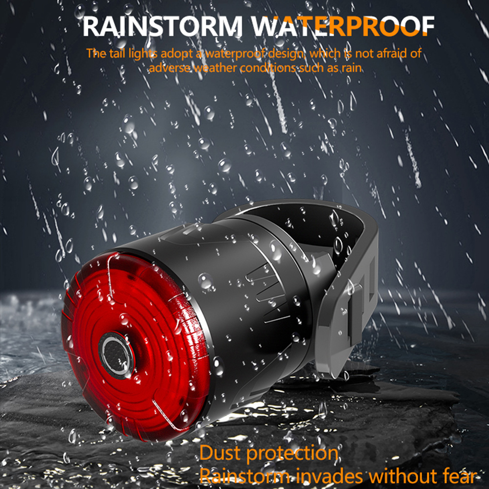 NEWBOLER Smart Bike Tail Light Intelligent Sensor Bike Light Waterproof ...