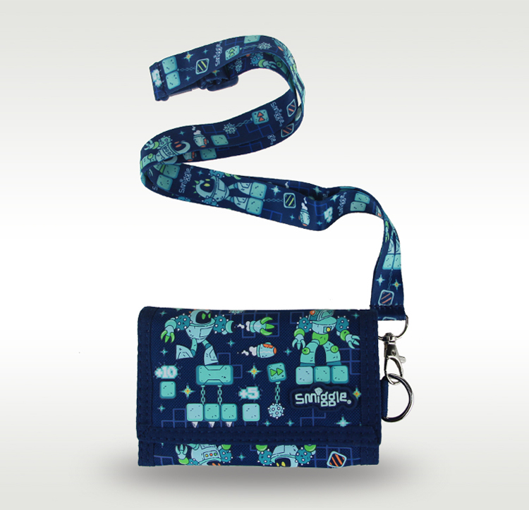 Australia smiggle children's wallet boys Deep Blue Robot clutch wallet ...