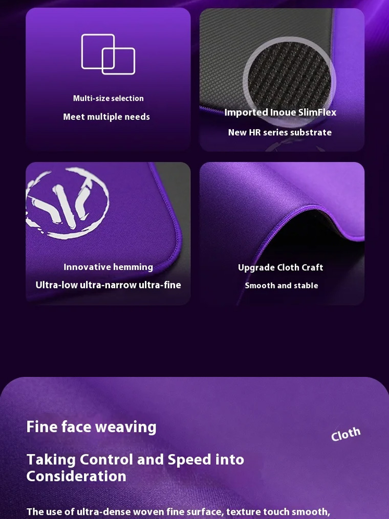 WLMOUSE fine neutral control mouse pad, imported SLIMFLEX new bottom ...