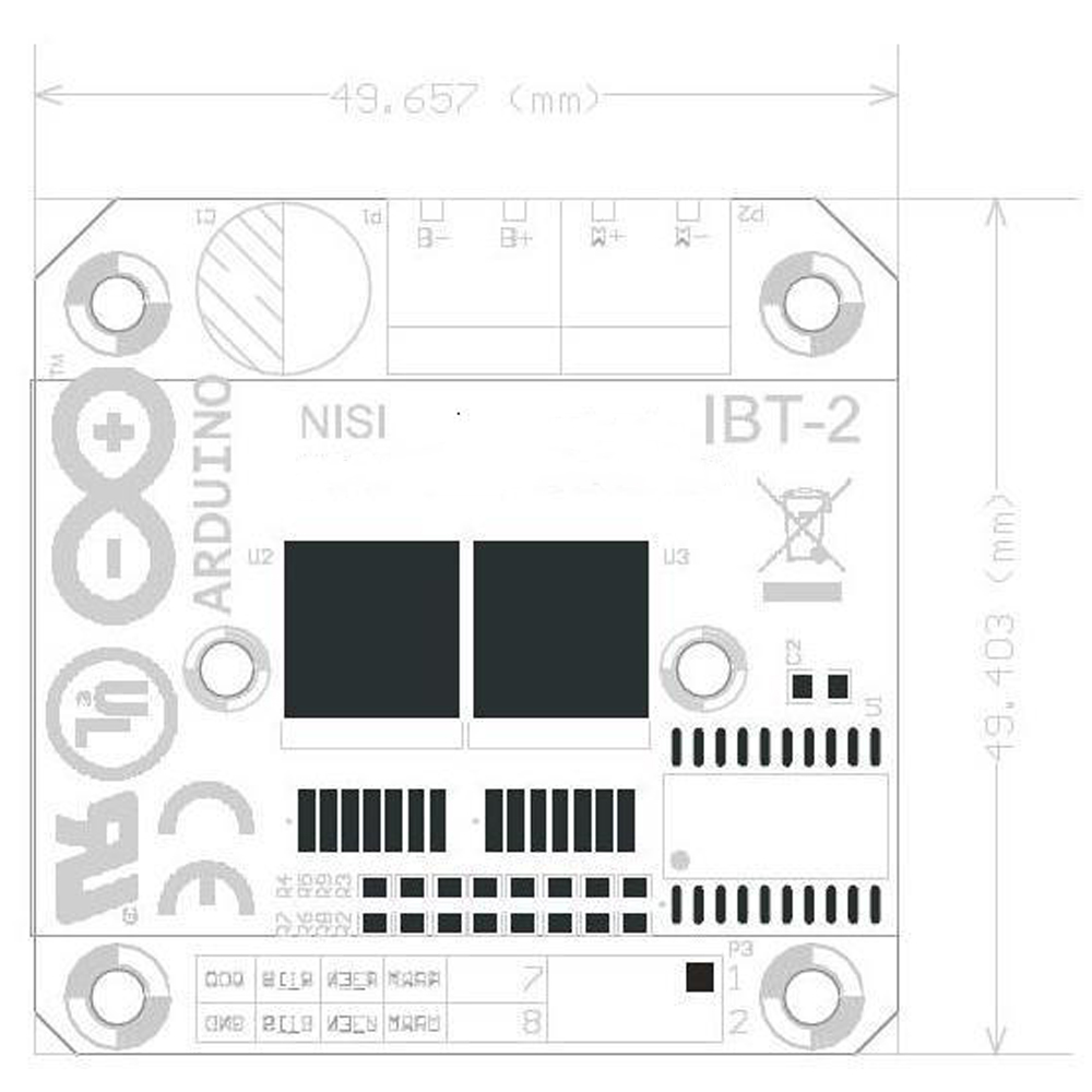 Double BTS7960 43A H-bridge High-power Motor Driver module/ diy smart ...