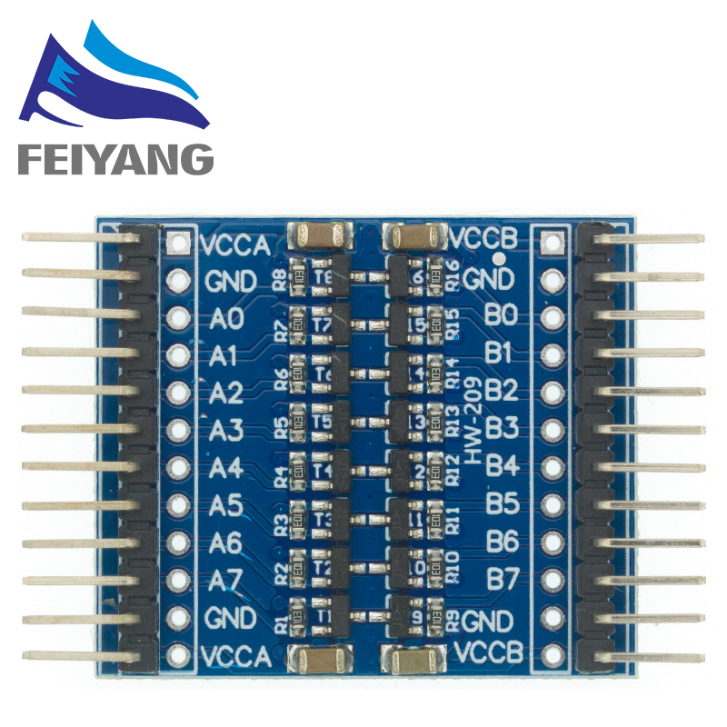 8 Channel 5V/3.3V IIC UART SPI TTL Logic Level Converter for Raspberry ...