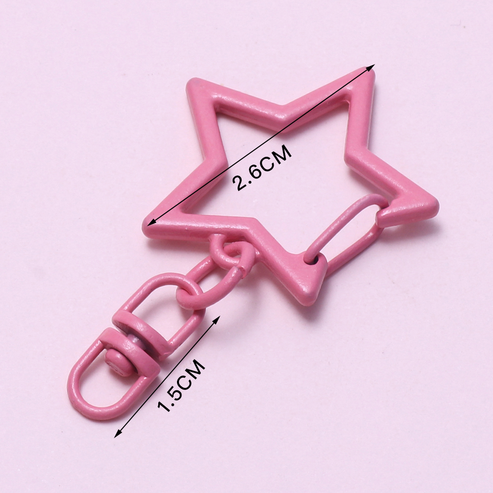 10pcs star Key Rings Jewelry Making Accessories Keyfob Charm DIY ...