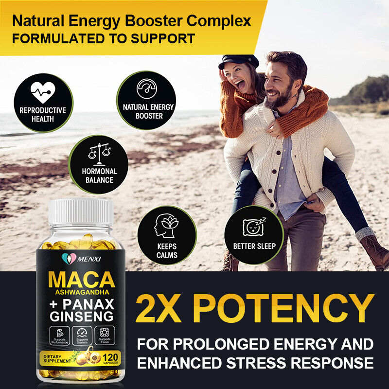 Maca Root Extract Capsules Peruvian Maca Extract Ginseng Energy Support ...