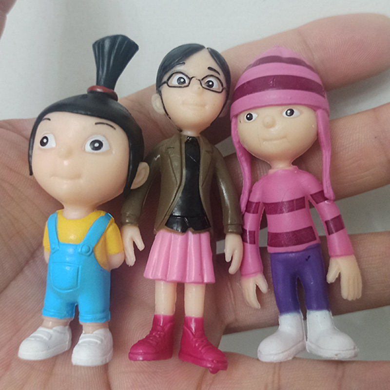 Anime Agnes Edith Margo Action Figures Minions Bob Collectible Dolls ...