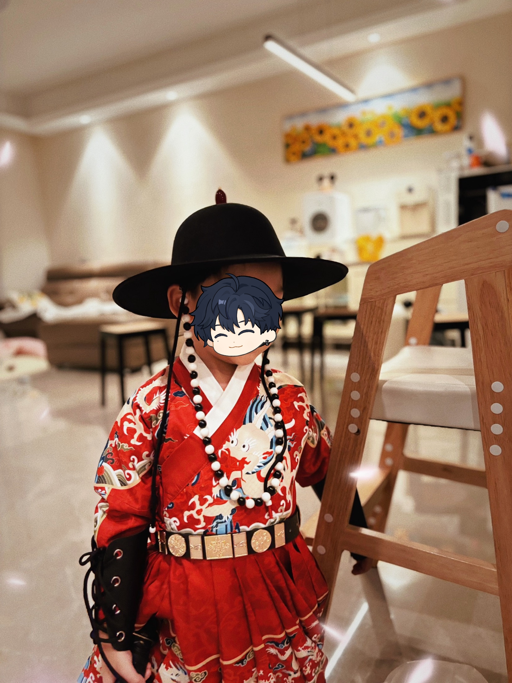 Chinese Style Costume Hat Hanfu Accessories Jinyiwei Big Brim Hat Black ...