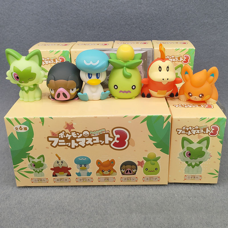 6Pcs/Set Anime Pokémon Scarlet and Violet Gengar Sprigatito Quaxly ...