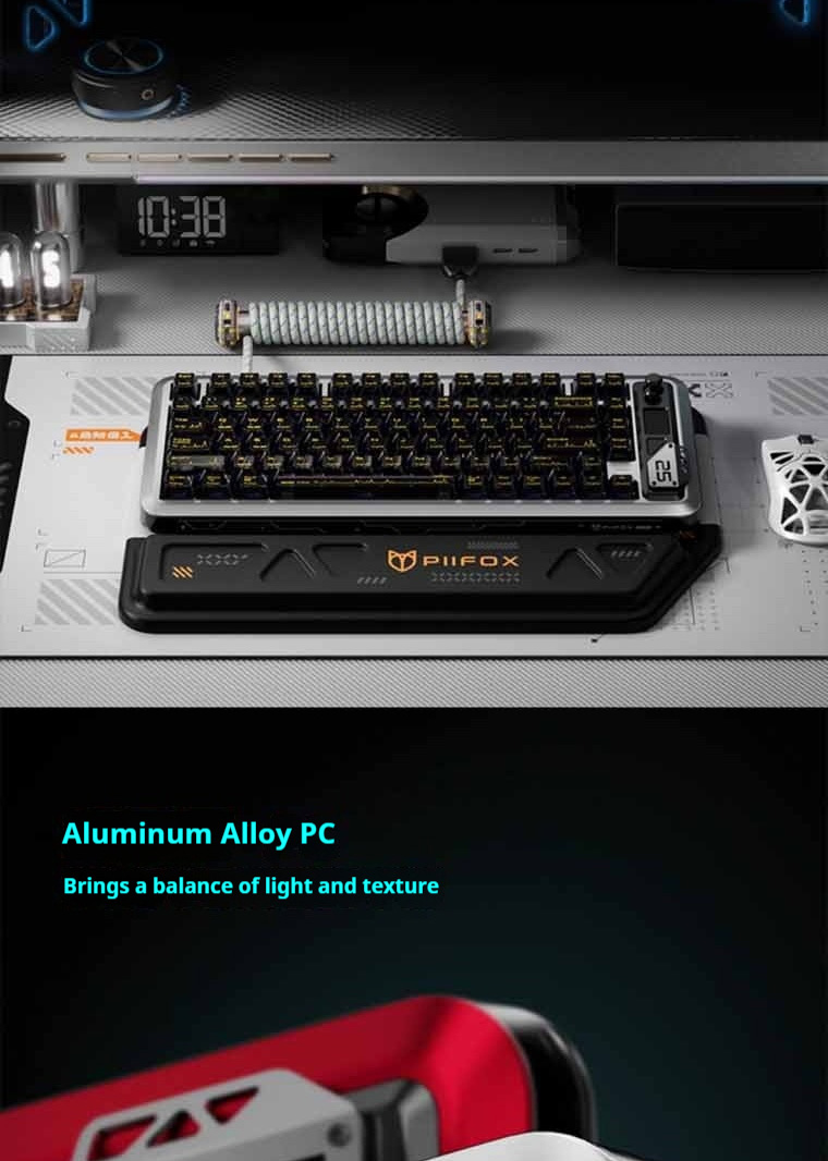 PIIFOX WALKER75 magnetic axis wireless three mode aluminum alloy game ...