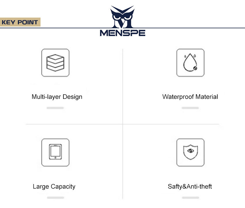 MENSPE Men Bags Men's Shoulder Bag Cross Body Bag Leisure Messenger Bag ...