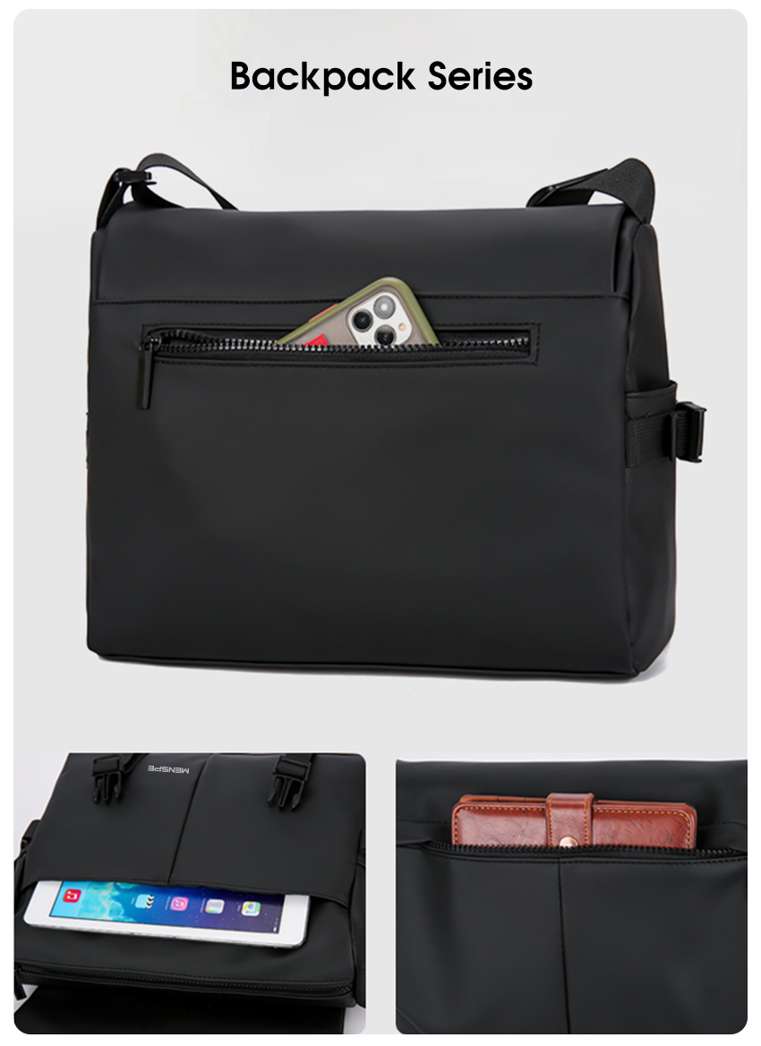 MENSPE Men Bags Men's Shoulder Bag Cross Body Bag Leisure Messenger Bag ...