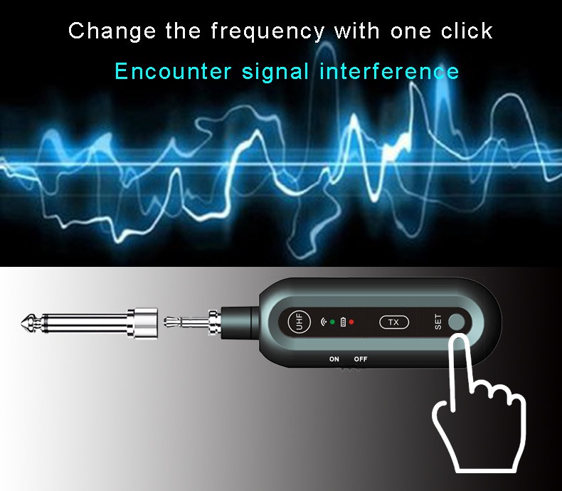 Wireless In Ear Monitor System IEM UHF Mono Transmitter Receiver for ...