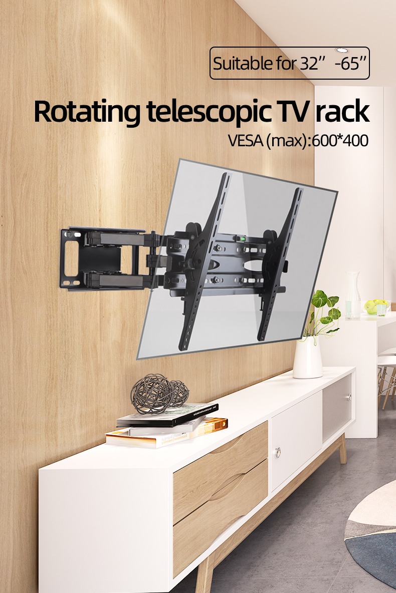 Universal 6 Arms TV Wall Mount Bracket for 26"-80" Metal TV Wall Swivel ...