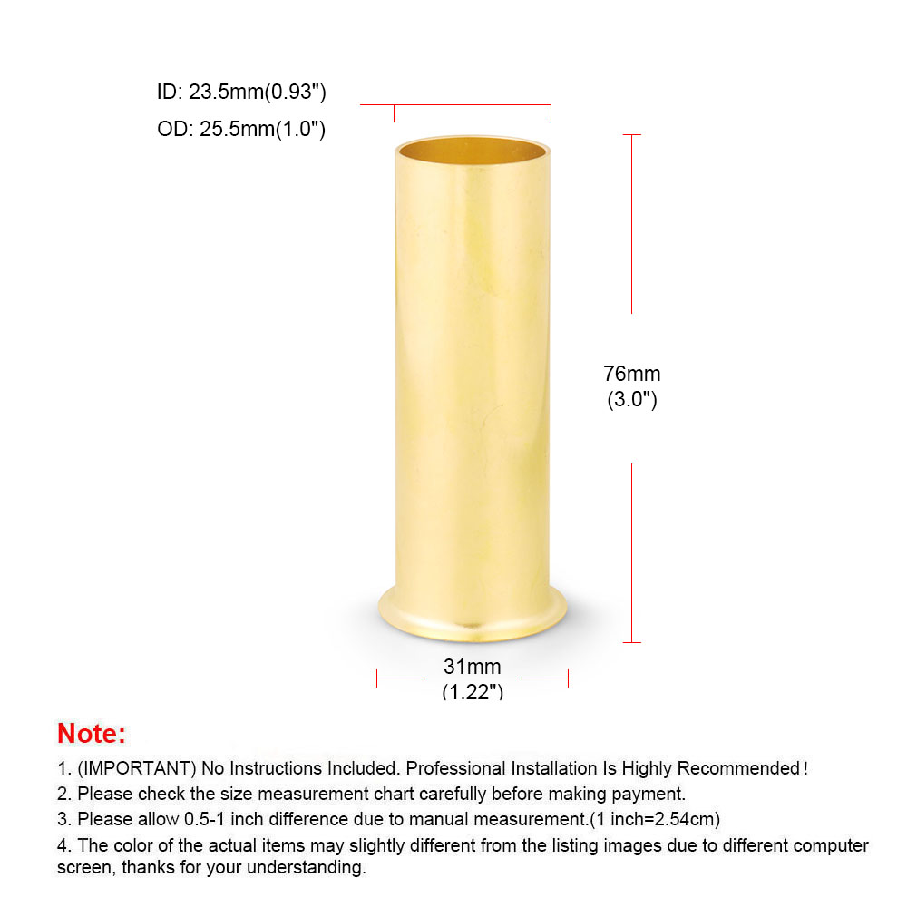 1PCS Boat Brass Drain Tube 3 x 1 Inches Livewell Overflow Drain Plug ...