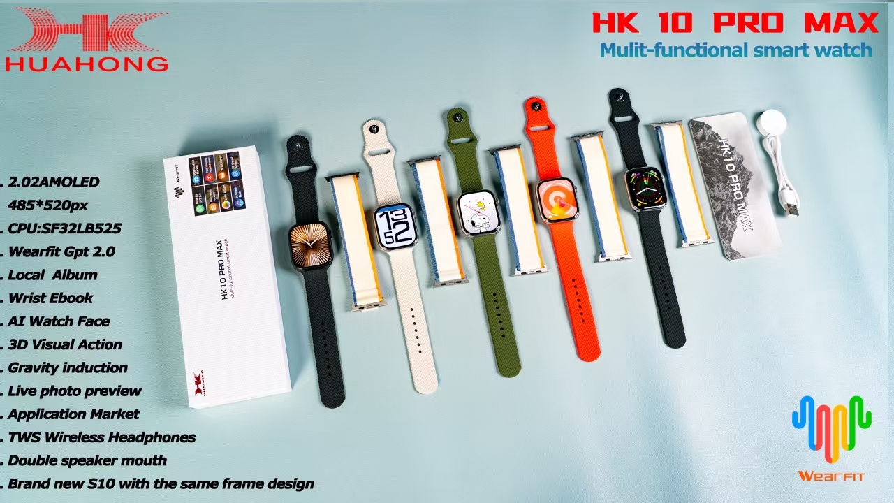 HK10 Pro Max GEN 6 AMOLED Smart Watch Men Women ChatGPT G-Sensor Smartwatch Series10 NFC Compass ...