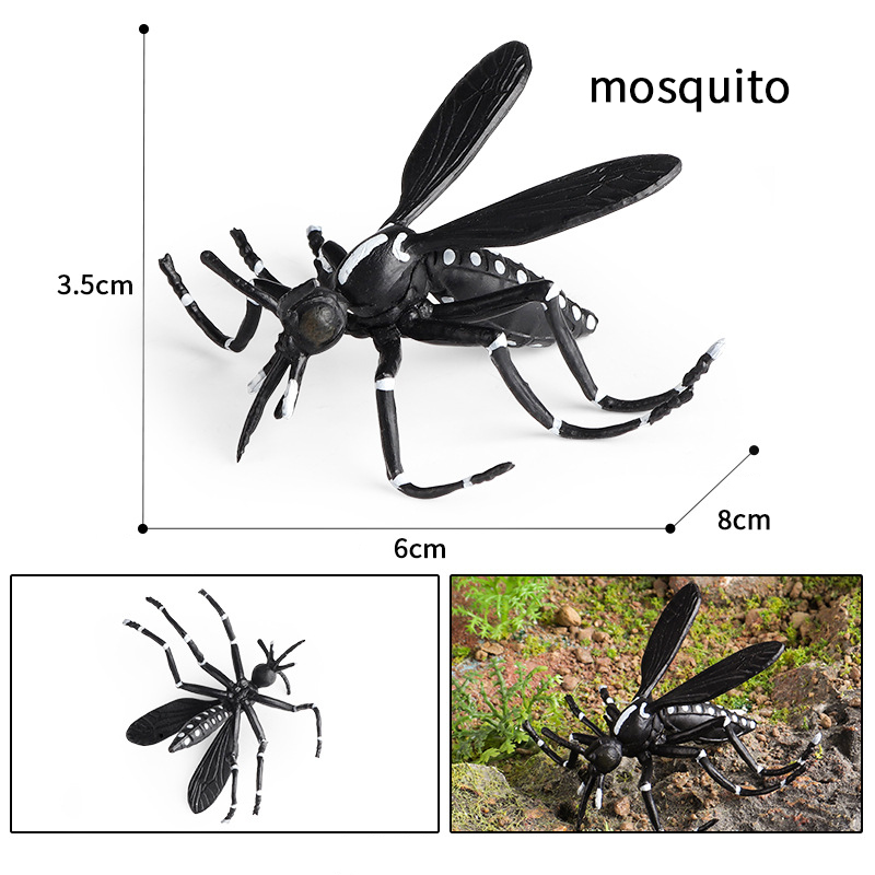 Children simulation solid insect toy animal model mosquito Aedes ...