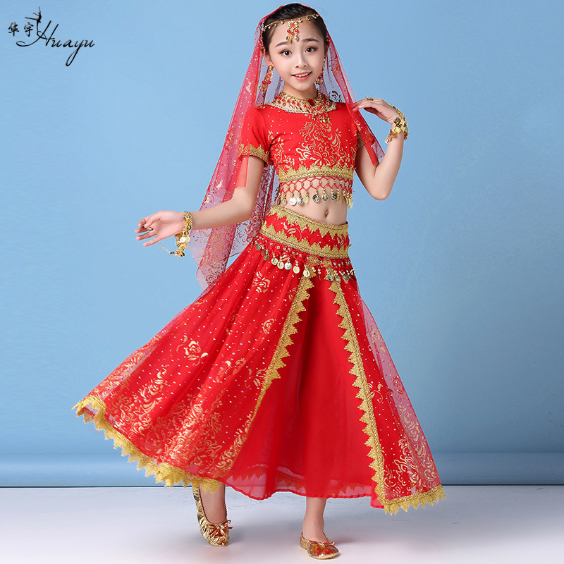 Lolanta Kids Girls Belly Dance Costume Halloween Outfit Tribal Top ...