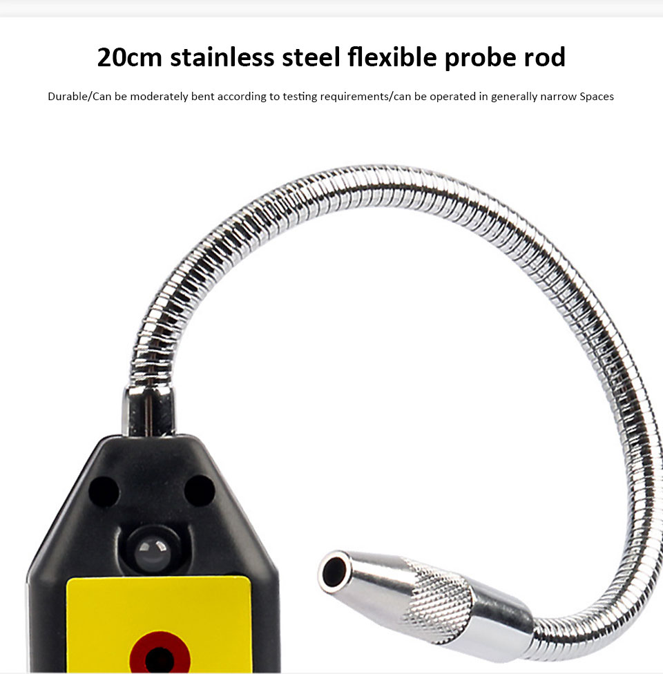 Gas Leak Detector Freon Halogen Leak Detector with Probe Refrigerant ...