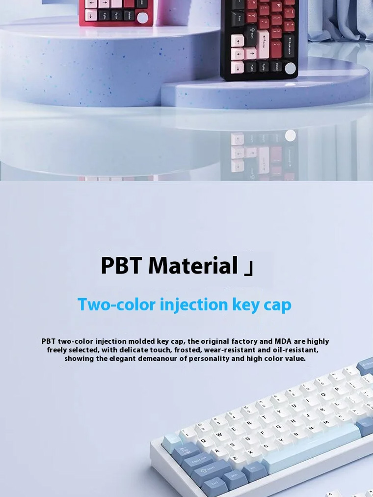 VKVF AL65 three mode aluminum alloy customized mechanical keyboard ...