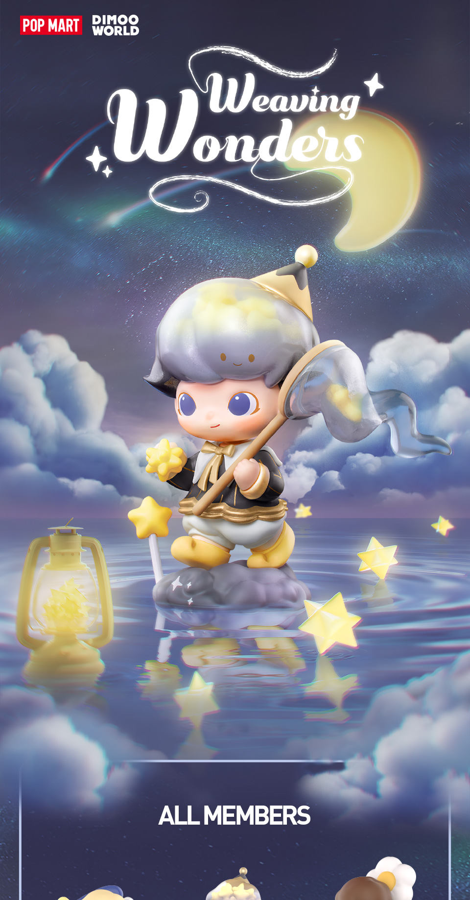 POP MART DIMOO Weaving Wonders Series Figures Blind Box Action Toys ...