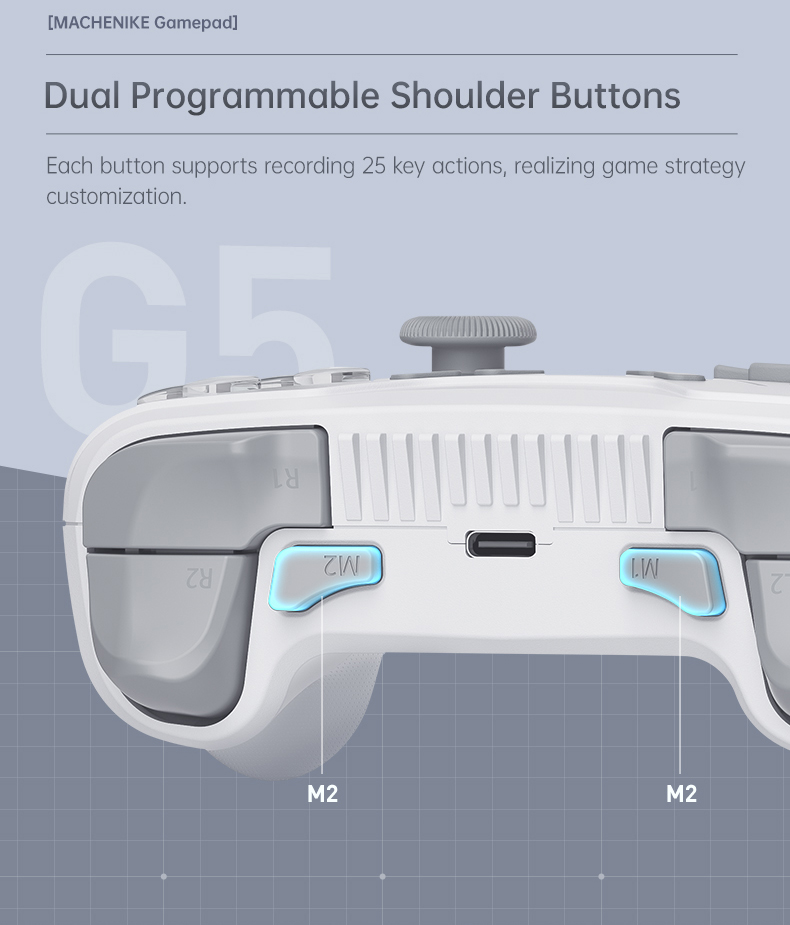 Machenike G5 Magnetic Sensing Controller Wired/2.4G Wireless Gamepad ...