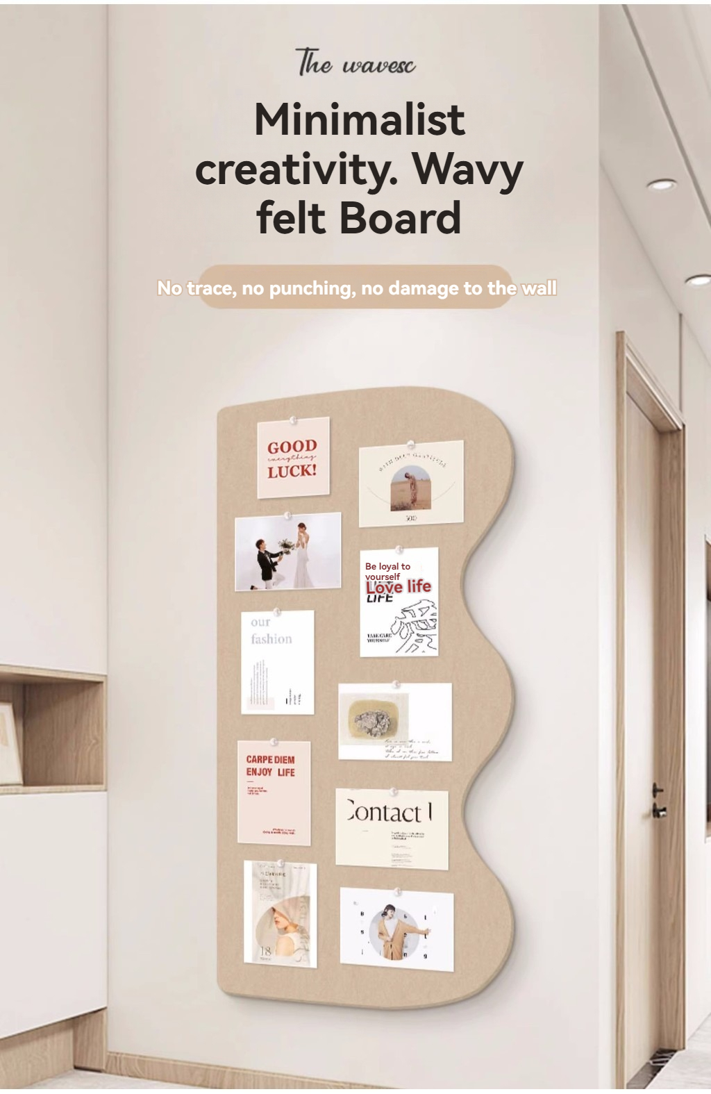 Cork Board Photo Wall Background Board ins Style Message Board Wall ...