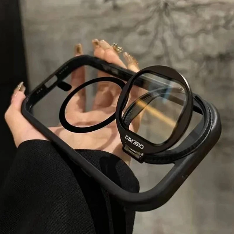 Monee Luxury Clear Shock Magnetic Kickstand Holder Case compatible For ...