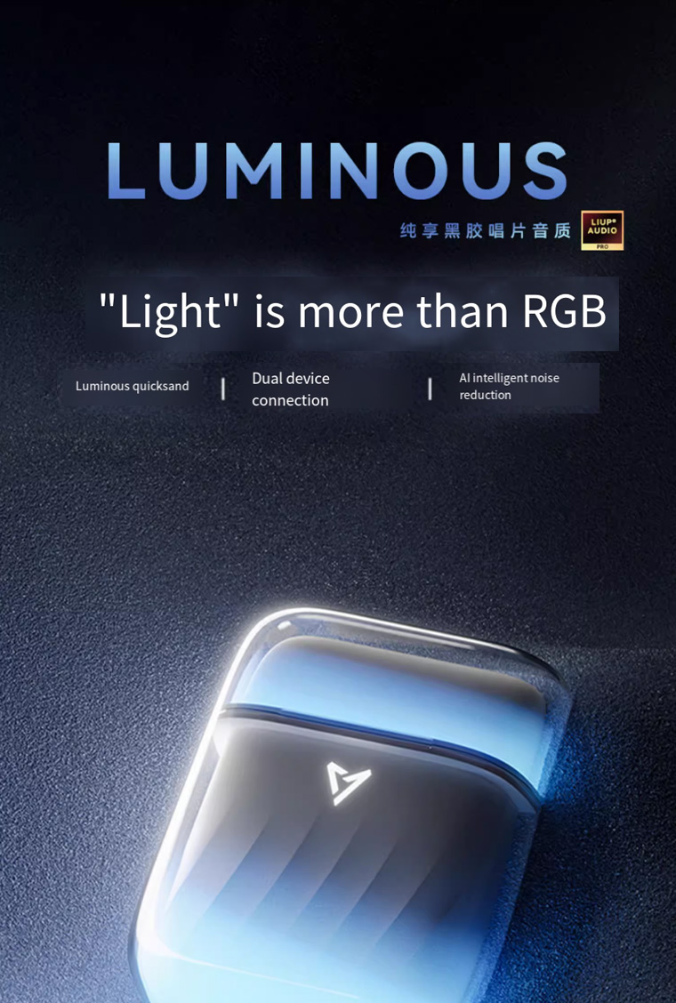 Liup Pods LP1 Luminous Flowing Sand New Sensorless Delay Active Noise ...