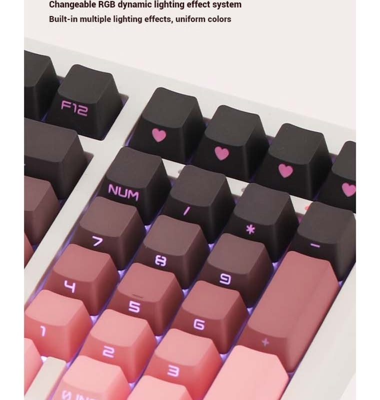 Zornher ZH980 blackberry side engraved mechanical keyboard Wired ...