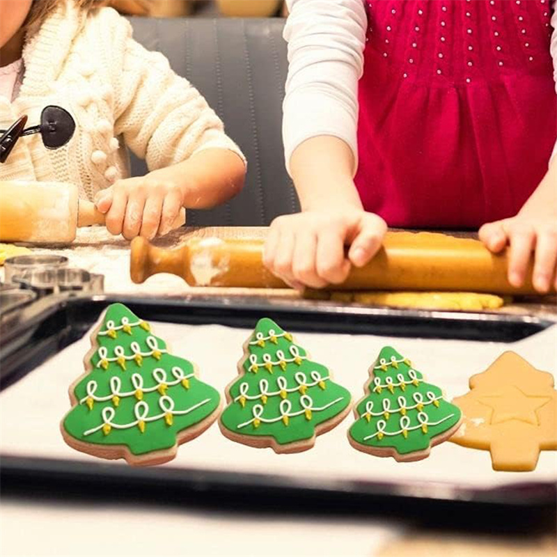 Santa Cookie Cutters Snowman Santa Claus Snowflake Tree Cookie Cutters ...