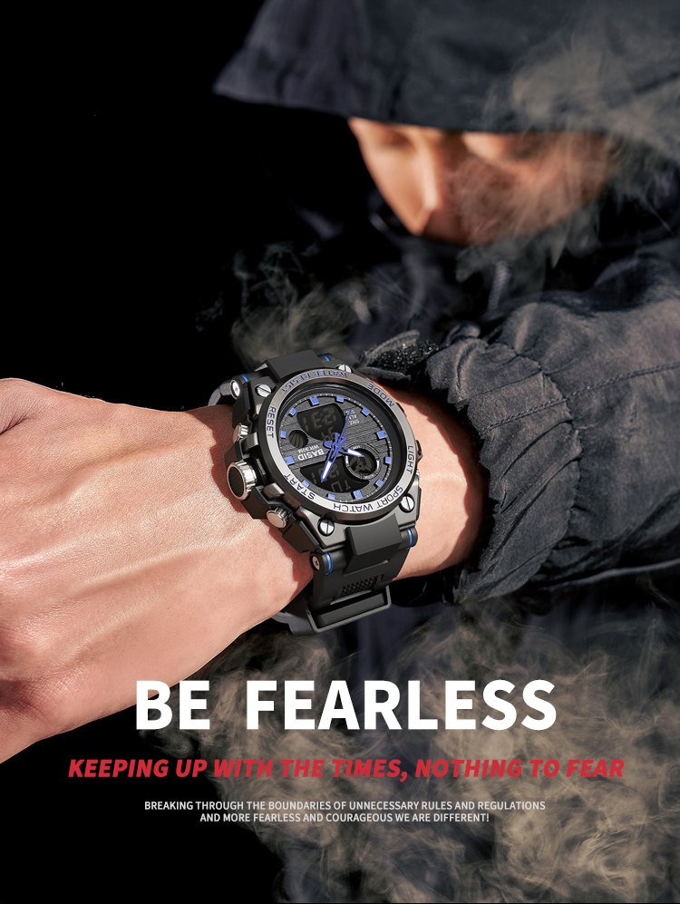 BASID 739 led watch Waterproof Men Watch Sports Fashion LED Multi ...
