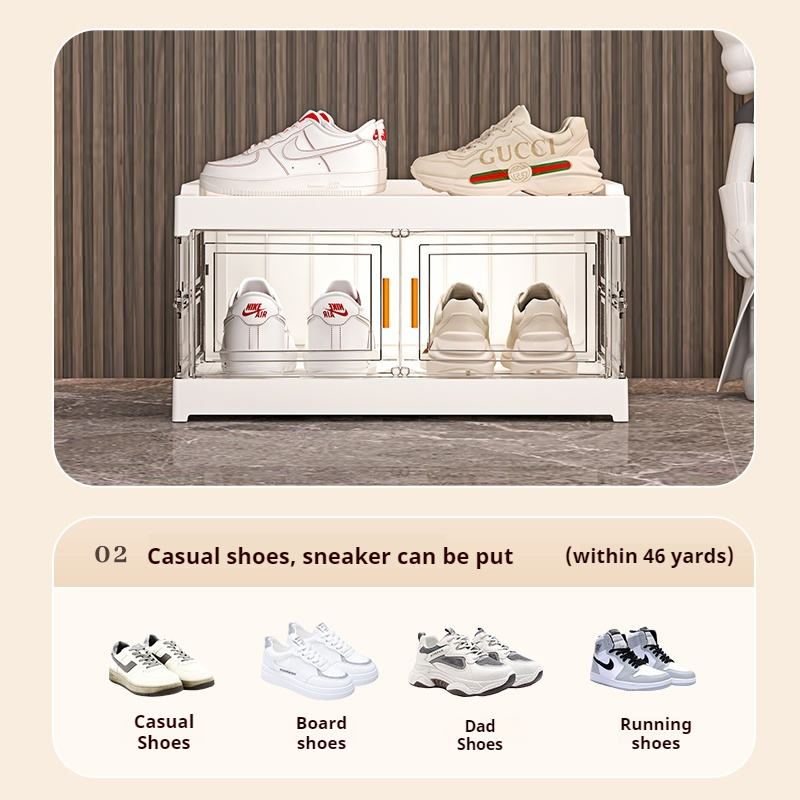 HAPPYFY New Shoe Cabinet Foldable Shoe Storage Box Organizer Shoe Rack ...