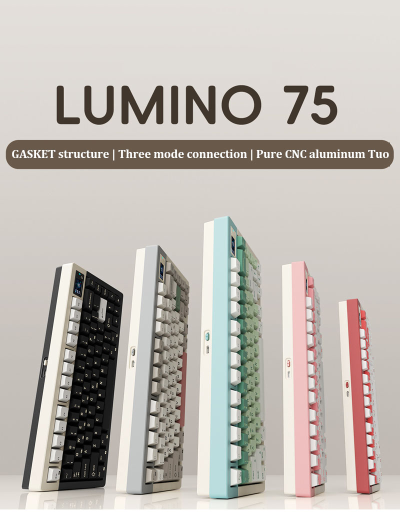 LUMINKEY LUMINO75 Hot-swapable Mechanical keyboard |GASKET structure ...