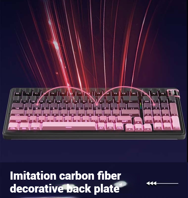 KZZI K98Pro Mechanical gaming office keyboard three-mode connection supports wired wireless ...